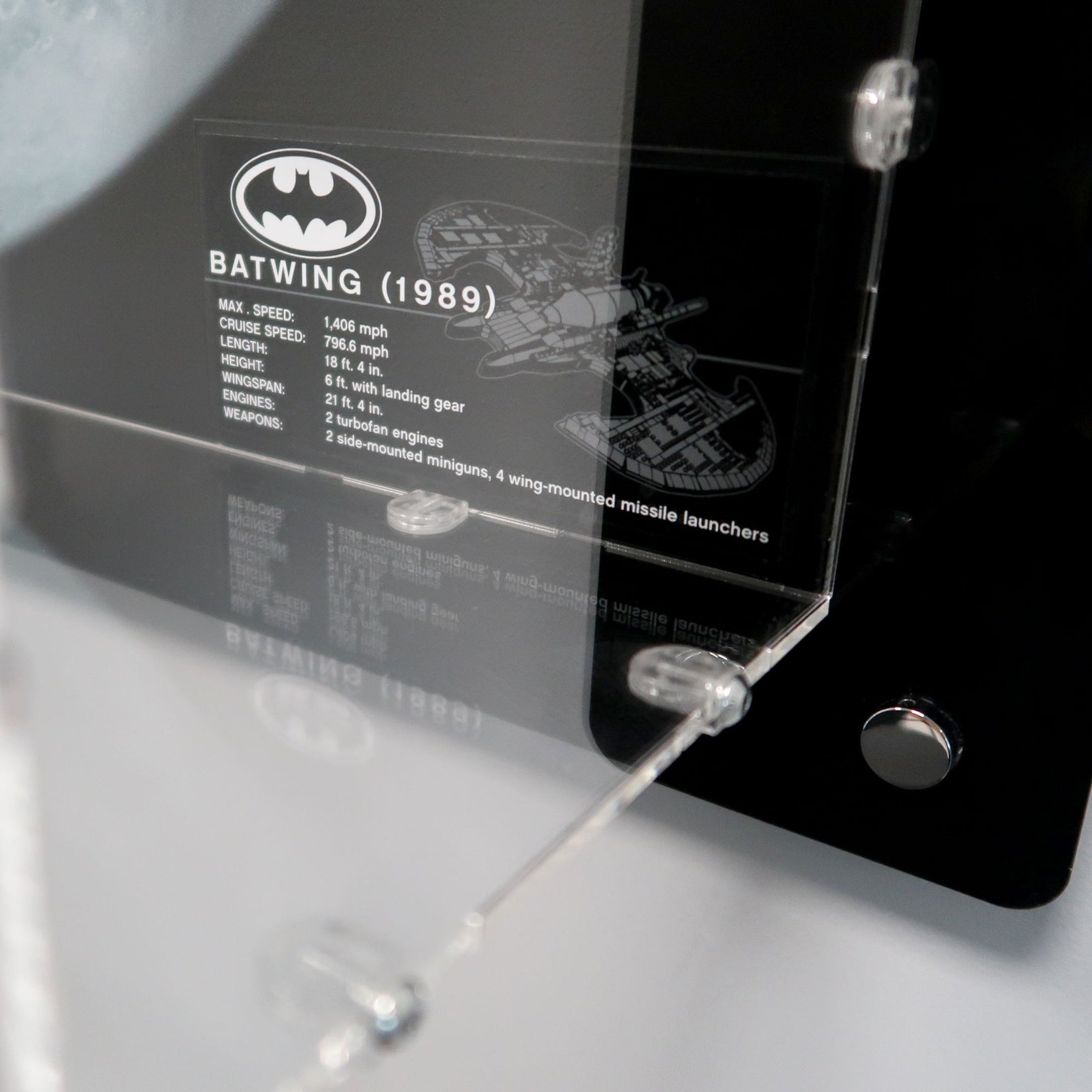 76161 UCS 1989 Batwing Wall-Mounted Display Case – Kingdom Brick Supply